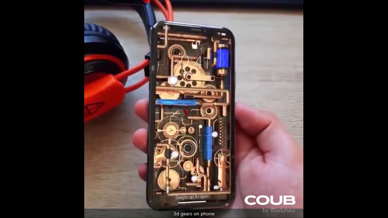 iPhone Live Wallpaper 3d Golden Gears or Fake?