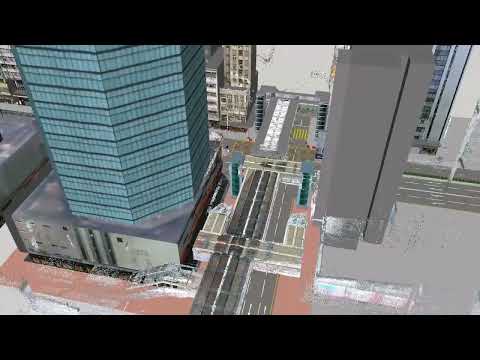 MapKing - Digital Twin 3D + LiDAR Point Cloud Demo @Mong Kok Road, Kowloon, Hong Kong