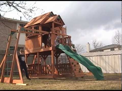 "Wooden" you want to play on this SkyFort playset?