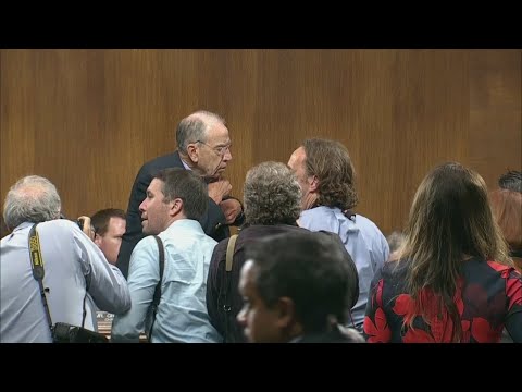 Open Mic Picks Up Grassley Explaining Vote To Feinstein