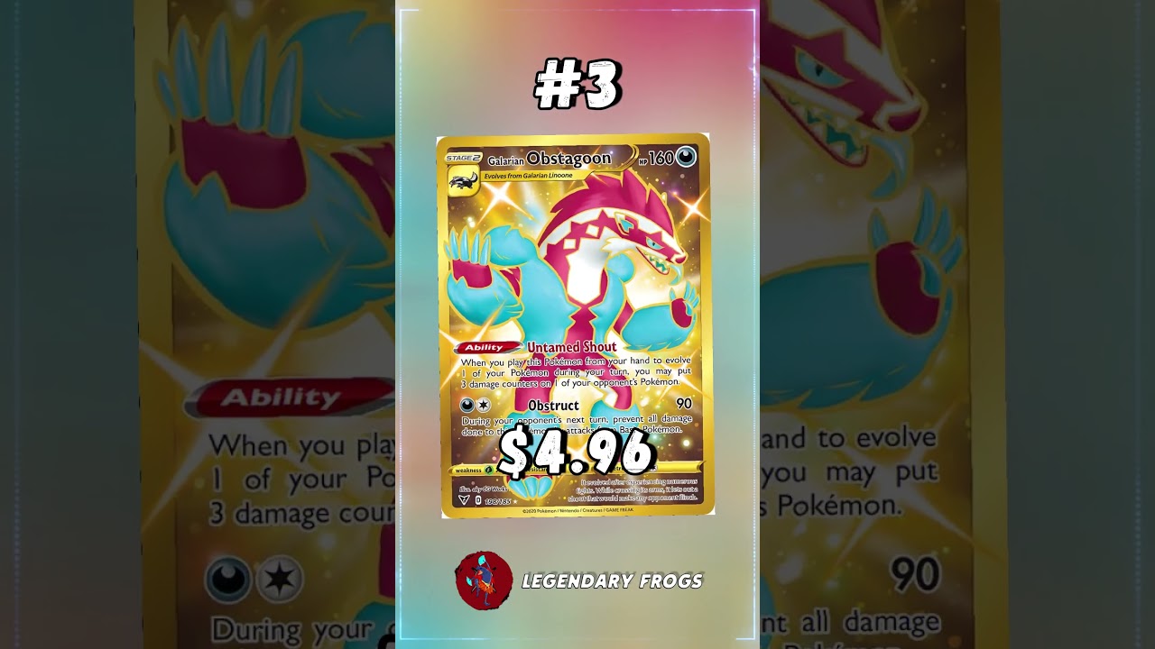 Top 5 Obstagoon Pokemon Cards #obstagoon
