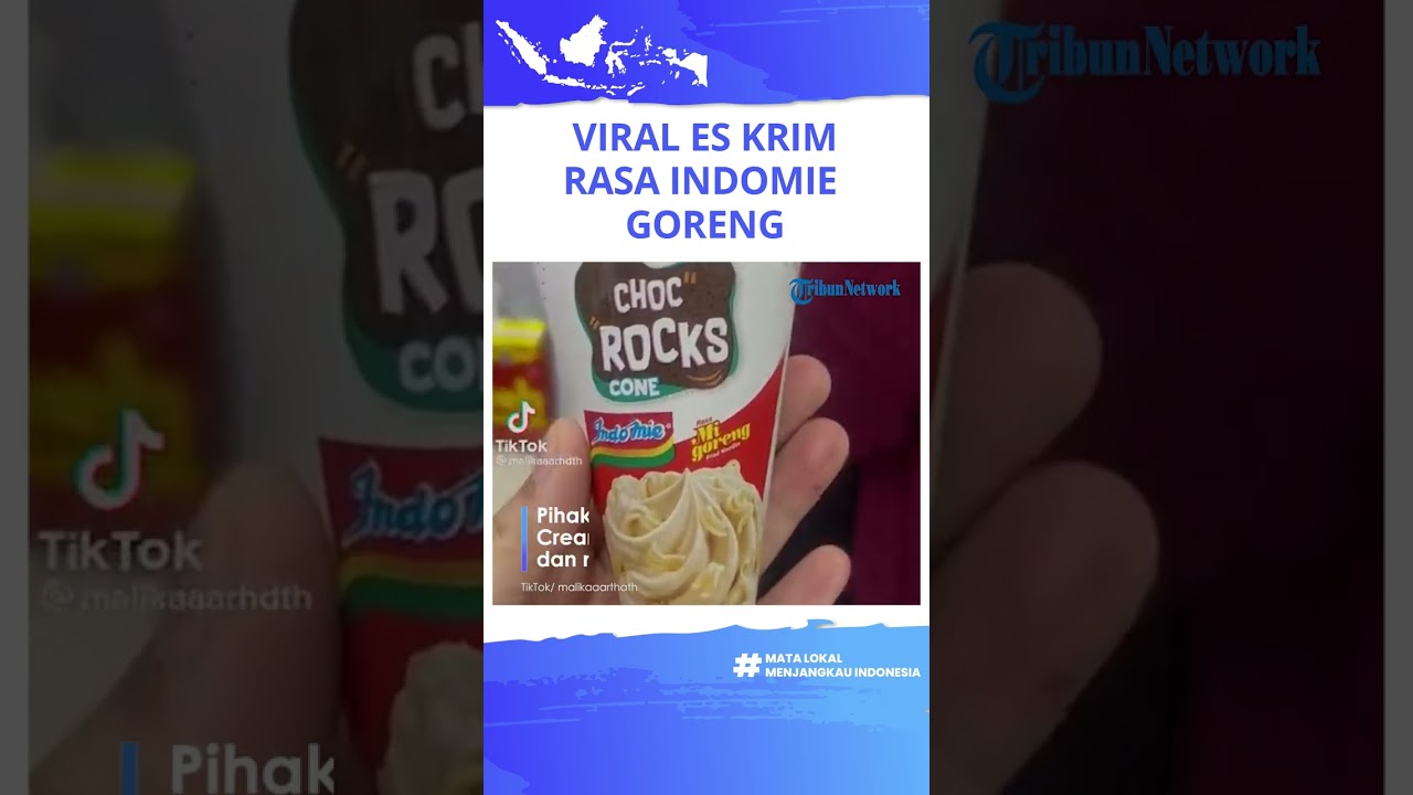 Viral Es Krim Cone Rasa Indomie Goreng dengan Serpihan Mi Instan ...