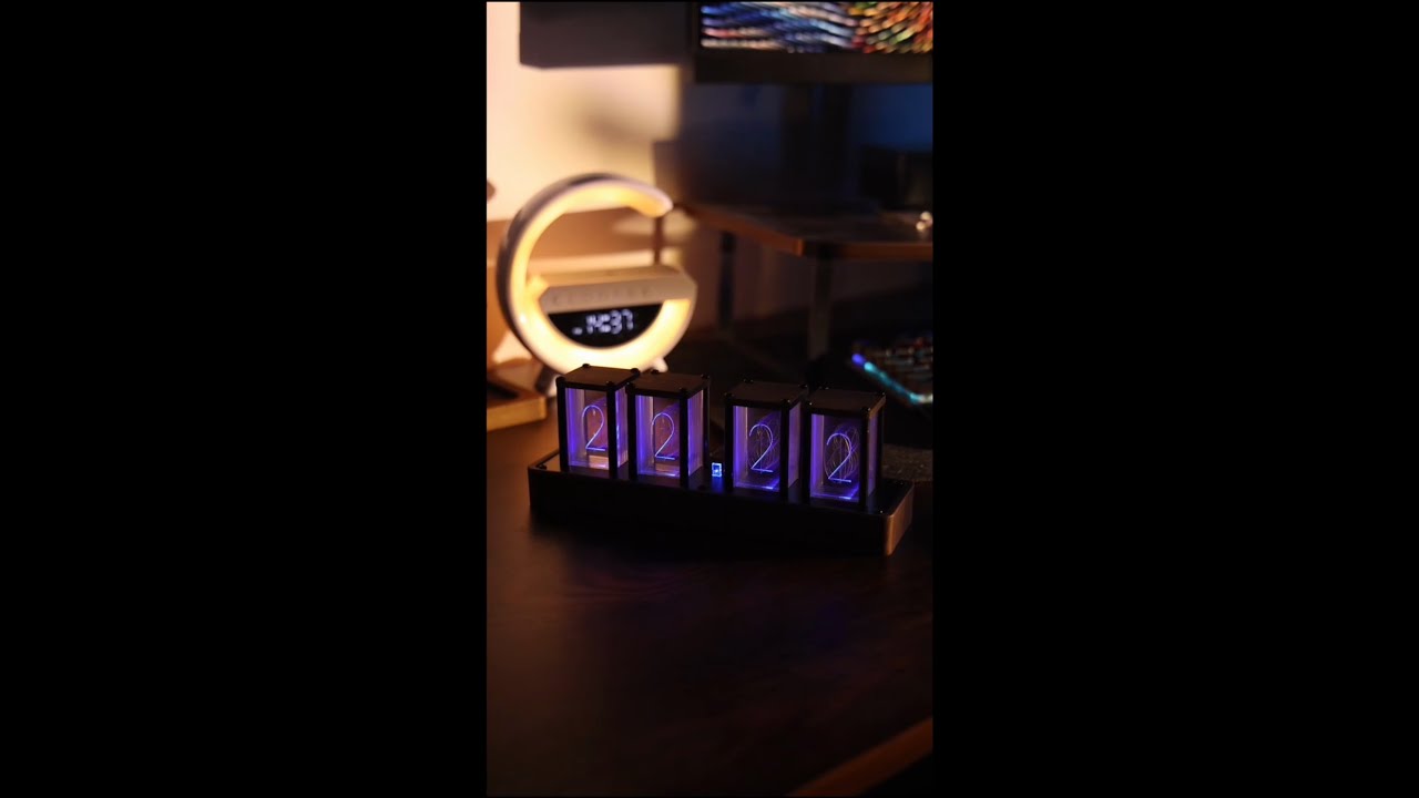 RGB Glow Tube Clock – Retro Meets Tech