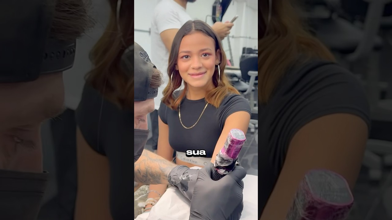 ELA VAI FAZER UMA TATUAGEM GIGANTE NAS COSTAS #millenaemanumaia