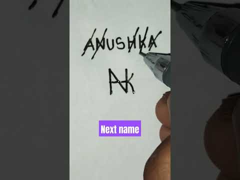 # ANUSHKA name logo # Design # Next name #shorts # By Rajbir