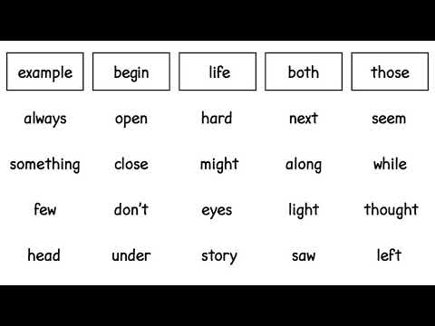 High Frequency Words UK - 201 to 250 - Quick Phonics Video 52 - Reading Made Easy