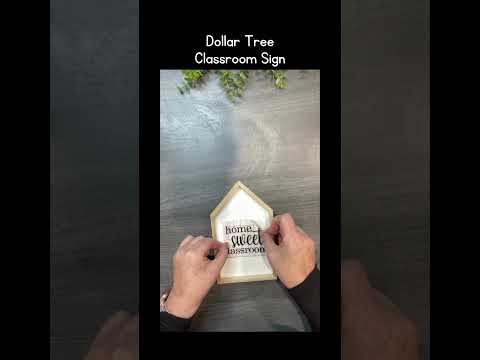 Classroom Door Sign | Teacher Door Sign | Door Decorations | Dollar Tree Craft | Classroom Sign DIY