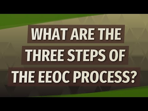 What are the three steps of the EEOC process?