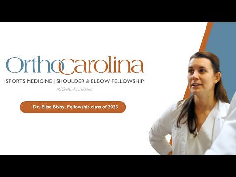 Sports Medicine/Shoulder & Elbow Fellowship | OrthoCarolina | Dr. Bixby 2023