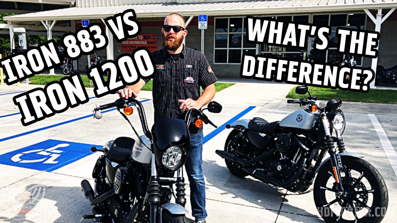 Difference Between the 2020 Harley-Davidson Sportster Iron 883 and 1200  | Cody Compares Ep. 1