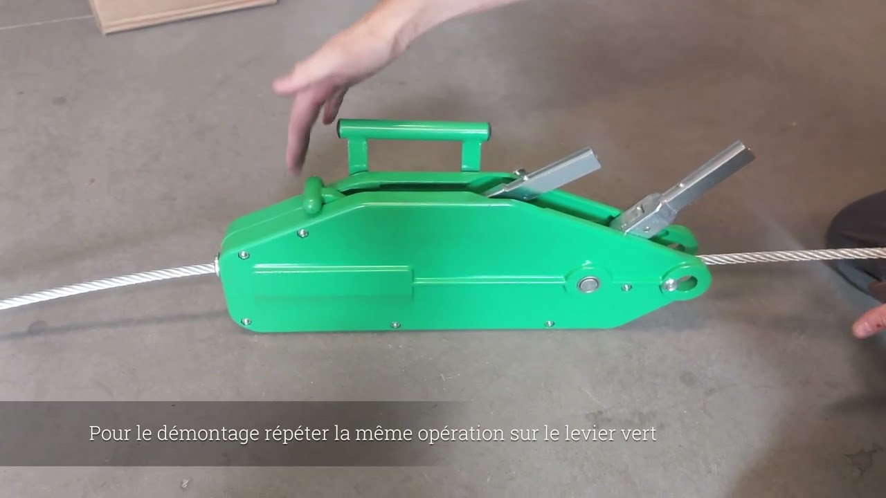 Montage câble sur Tirfor - Tircable
