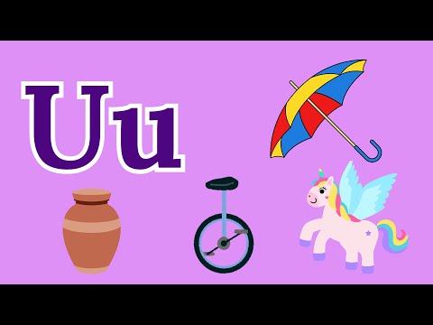 Words that start with U | Letter U words for kids | Phonics letter U | U letter words@playkid711