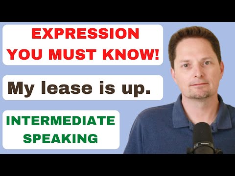 WHAT'S THE DIFFERENCE BETWEEN RENT AND LEASE/REAL-LIFE AMERICAN ENGLISH PRONUNCIATION/MY LEASE IS UP