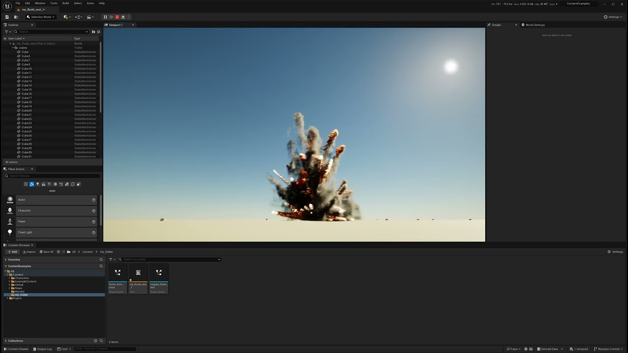 UE5 Niagara fluids - Real Time VFX