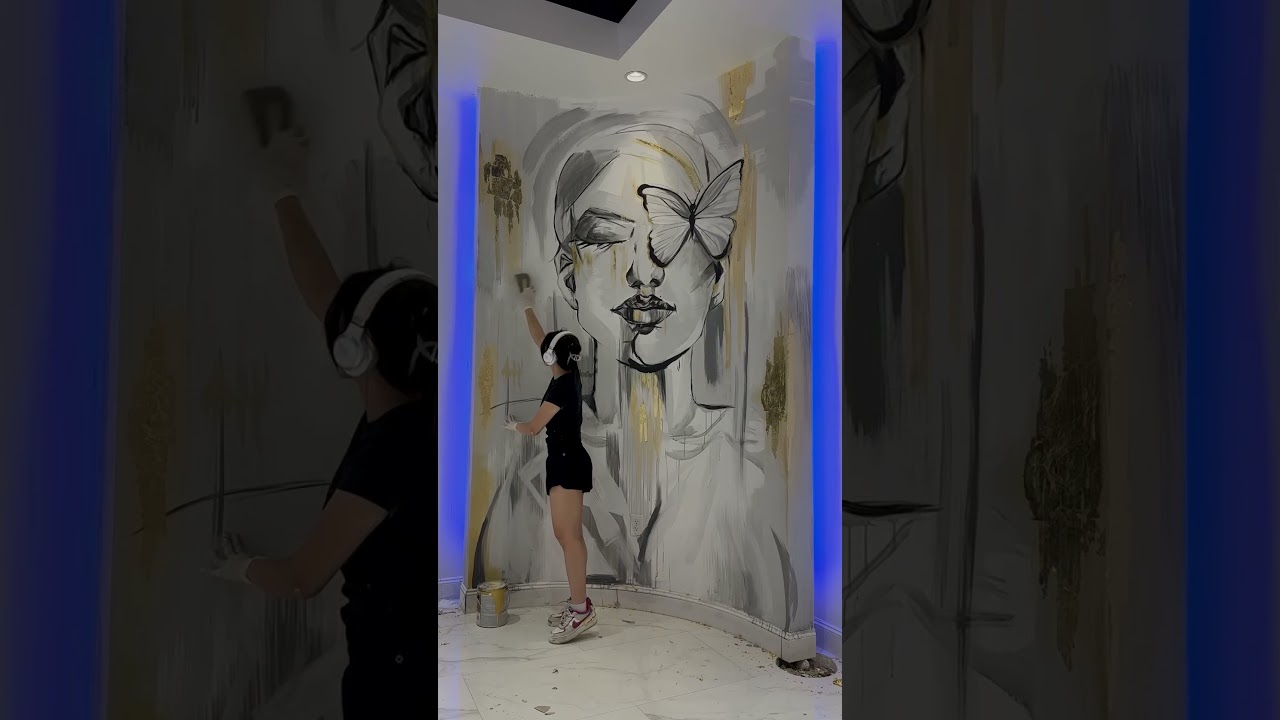 #art #acrylicpainting #painting #mural #love ##shorts #fyp