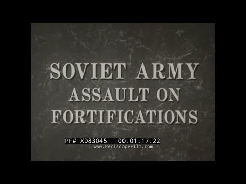 " SOVIET ARMY ASSAULT ON FORTIFICATIONS " 1958 U.S. ARMY INTELLIGENCE FILM XD83045