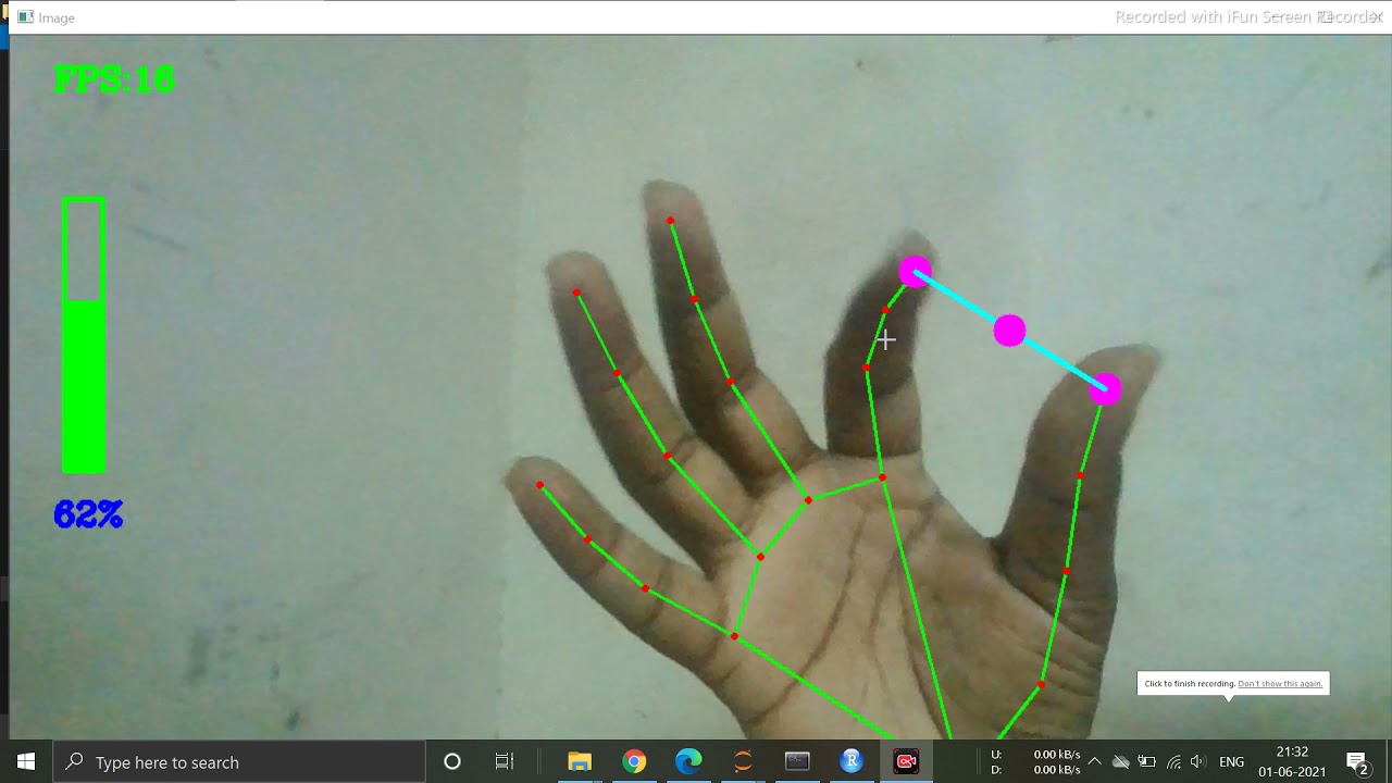 13. Volume Control Using Hand Gesture Recognition using Python | Project Demo