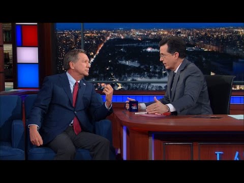 Stephen Colbert Hammered John Kasich on the Scalia Replacement Question