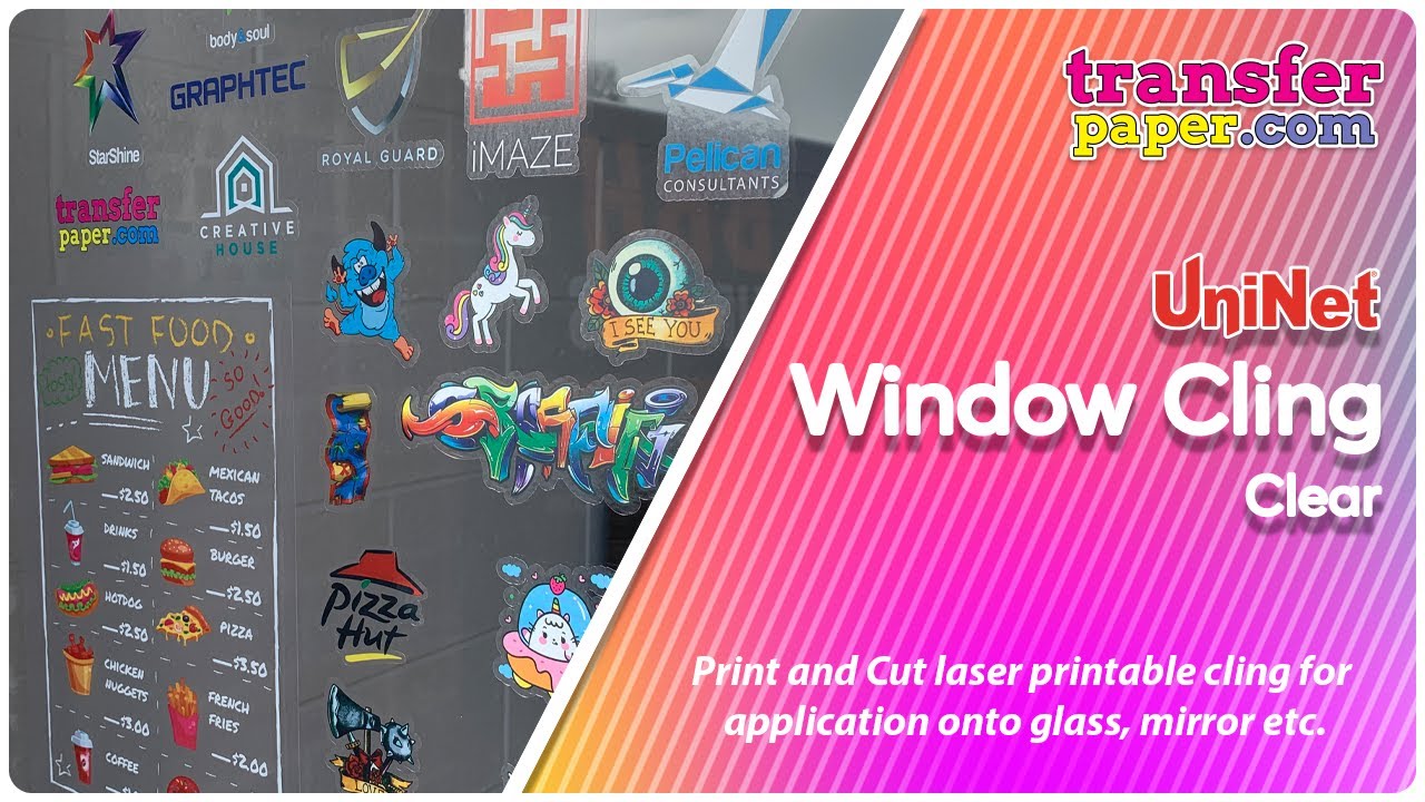 Clear Window Cling - TransferPaper.com