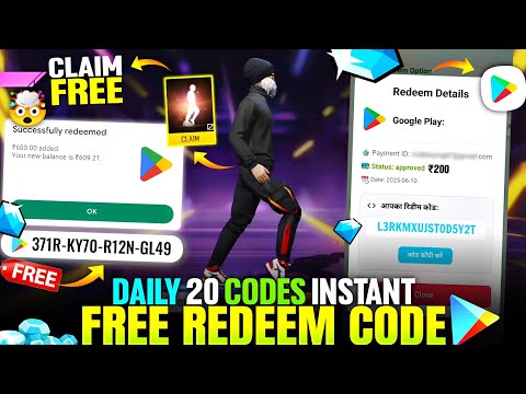 INSTANT FREE REDEEM CODE | GET DAILY 20 FREE REDEEM CODE APP | BEST GOOGLE PLAY REDEEM CODE APP 2025