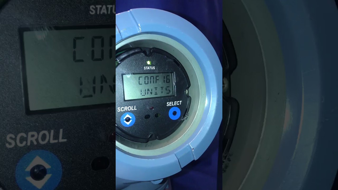 Using a Micro Motion Coriolis Flowmeter - configuring UofM