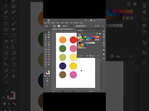 Easily add and group swatches in seconds-illustrator quick trip #adobeillustrator #design#shortvideo