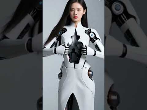 AI Transformed into a Stunning Girl Watch Her Reaction #robot #humanoid #irc #shorts #robots #ai