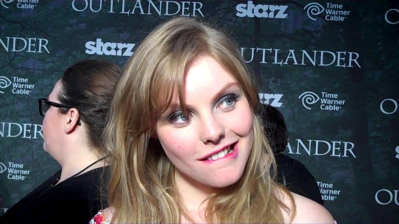 Outlander TV News’ Tartan Carpet Interview with Nell Hudson
