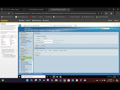 5.11.9 Harden a Switch : TestOut