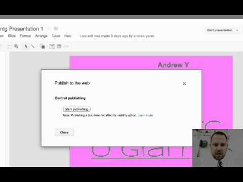 Embedding a Google presentation in Blogger