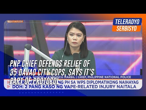 PNP chief defends relief of 35 Davao City cops, says it's part of protocol