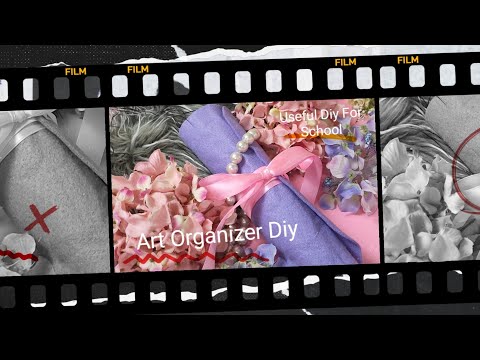 Useful DIY For School organization | Art Organizer diy | Fabric crafts | back to school diy