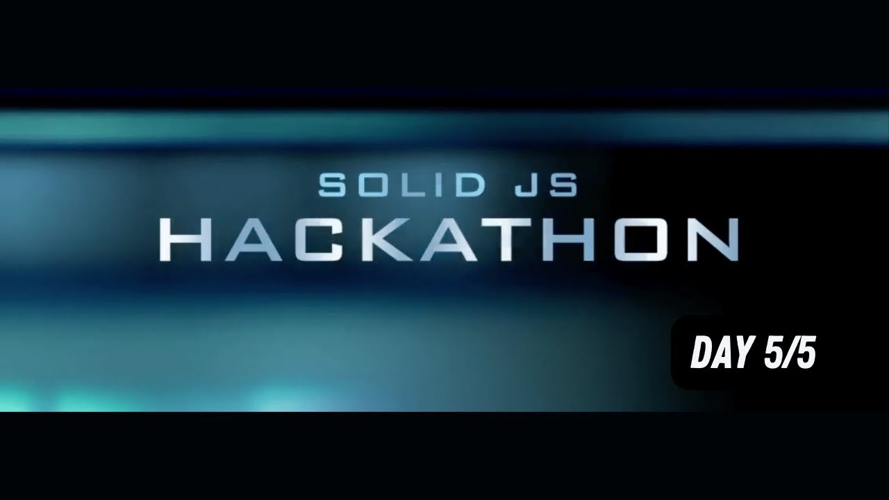 Building a SolidJS data grid in 5 days (5/5) - SolidJS Hackathon