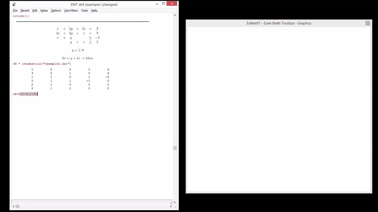 Optimization - Linear Programs - Simplex Algorithm