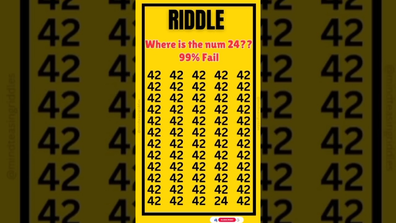Can You Find the number 24?? Comment Your Answers #viralvideo #viralshorts #shorts #puzzle #maths
