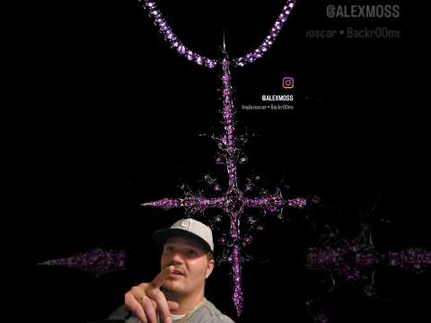 Alex Moss Black Rhodium Gold Pink Sapphire or Pink Diamond Cross & Tennis Chain made for Ice Spice!