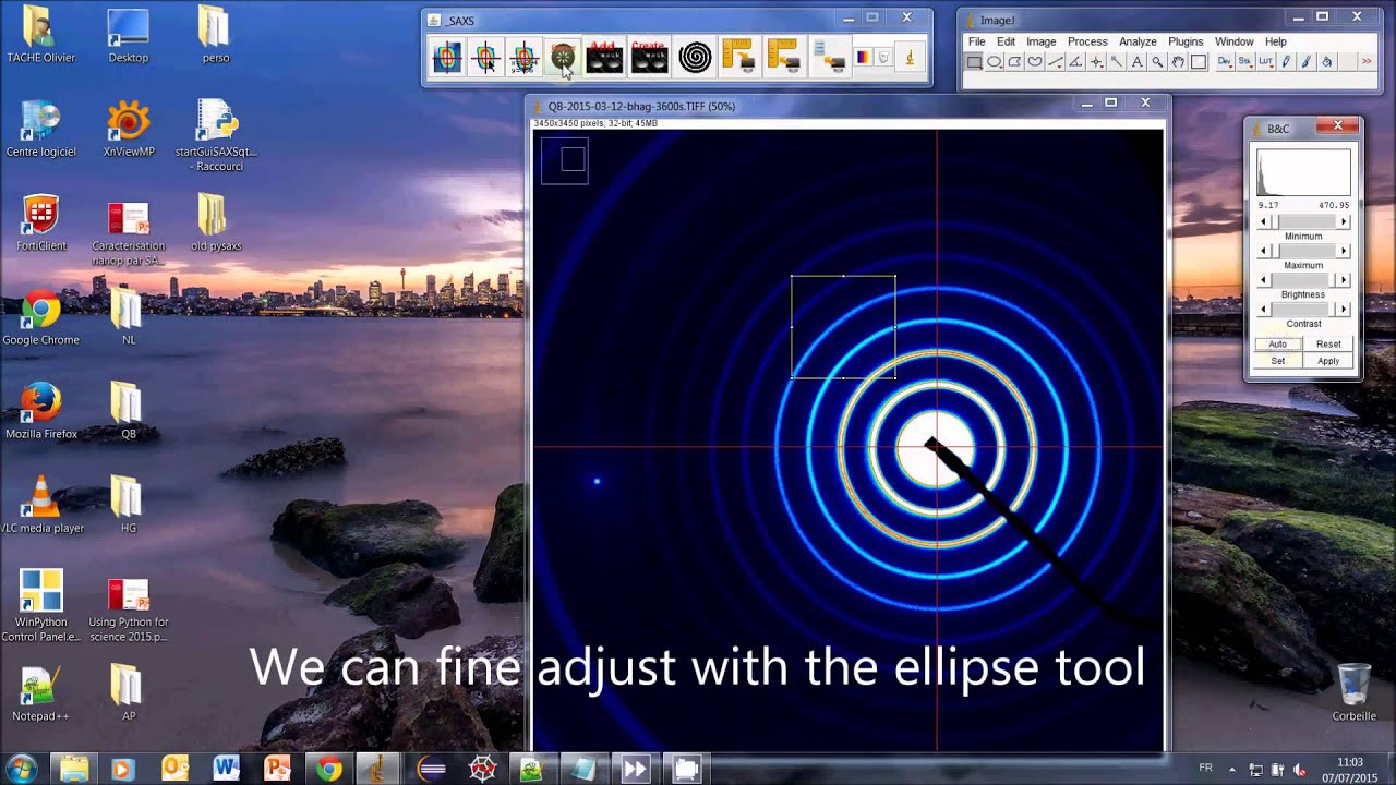 imageJ for SAXS part2
