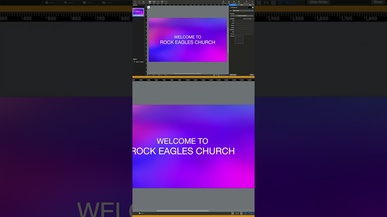 Propresenter 7 Tutorial | Editing Slides | Complete Service Template