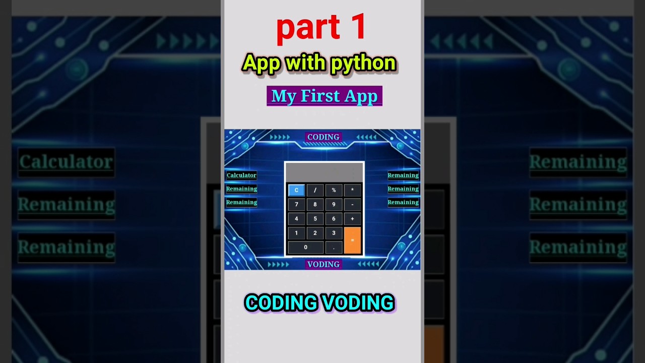 mobile application with  python | python tkinter app