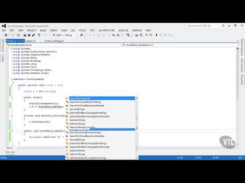 Learn Programming in C Exam 70 483 82 NoArg Events Example - Mind Luster