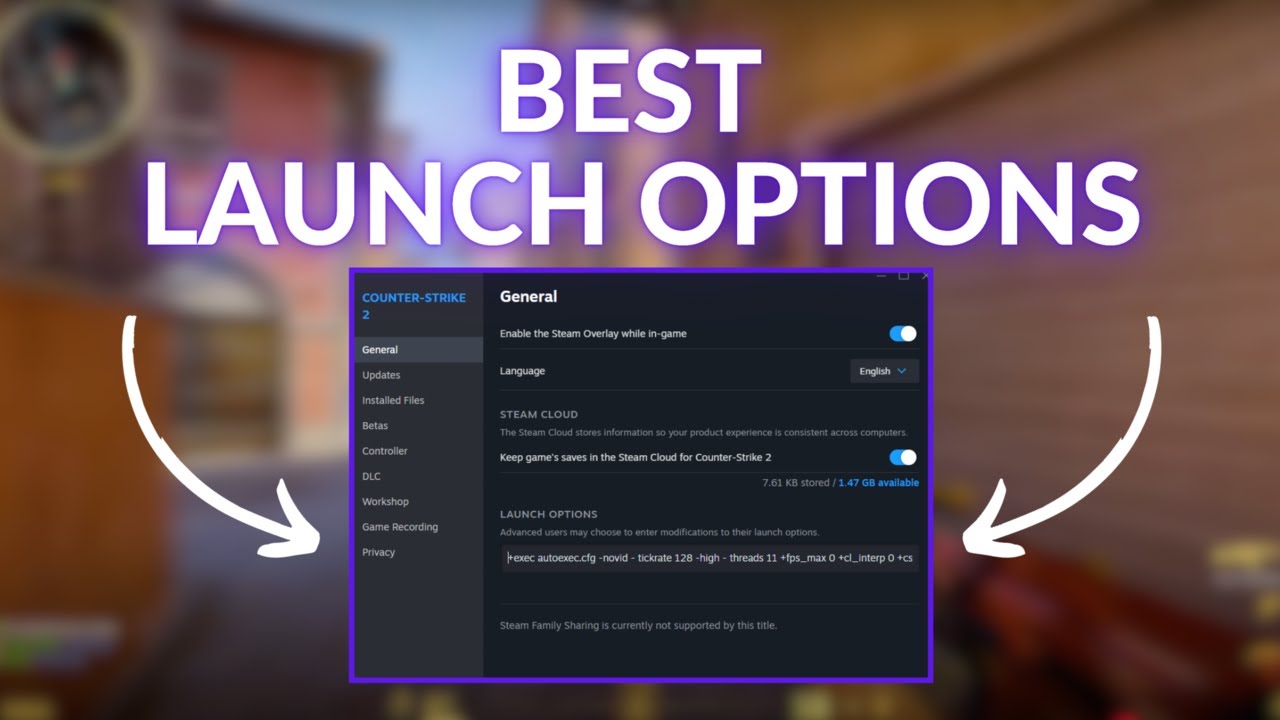 The BEST LAUNCH OPTIONS for CS2 (FPS, Performance, and Latency!)