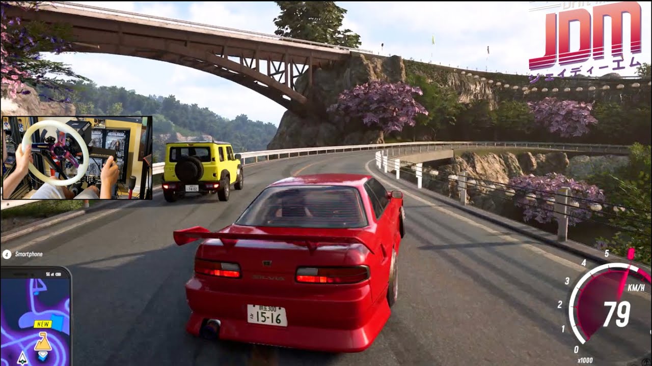 JDM Japanese Drift Master : NEW PHYSICS 2.0 Testing On Steering Wheel...