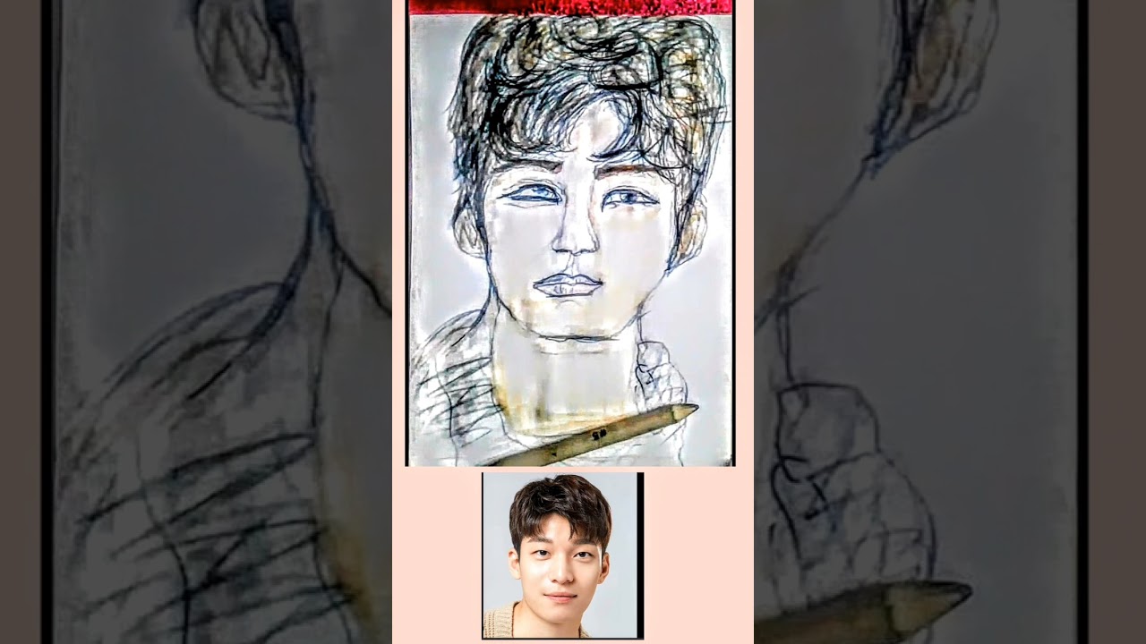 Wi Ha Joon drawing🎨#wihajoon #art #artist #drawing #shorts #neftlix #korea👍👍🔔🔔🇹🇷
