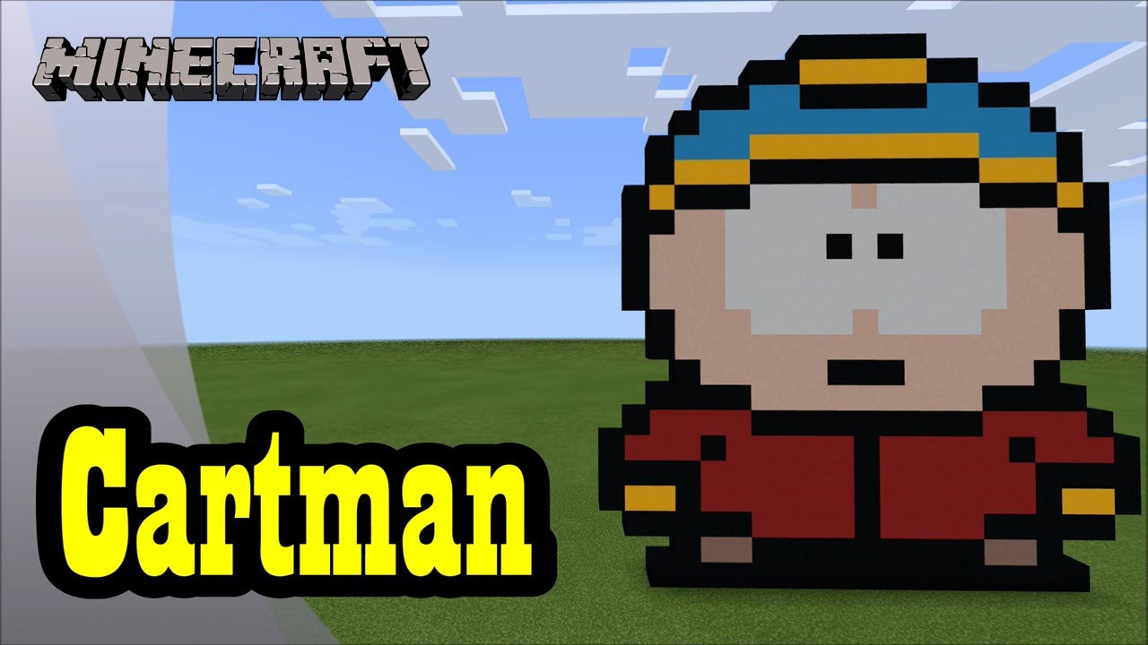 Minecraft: Pixel Art Tutorial and Showcase: Cartman (South Park)