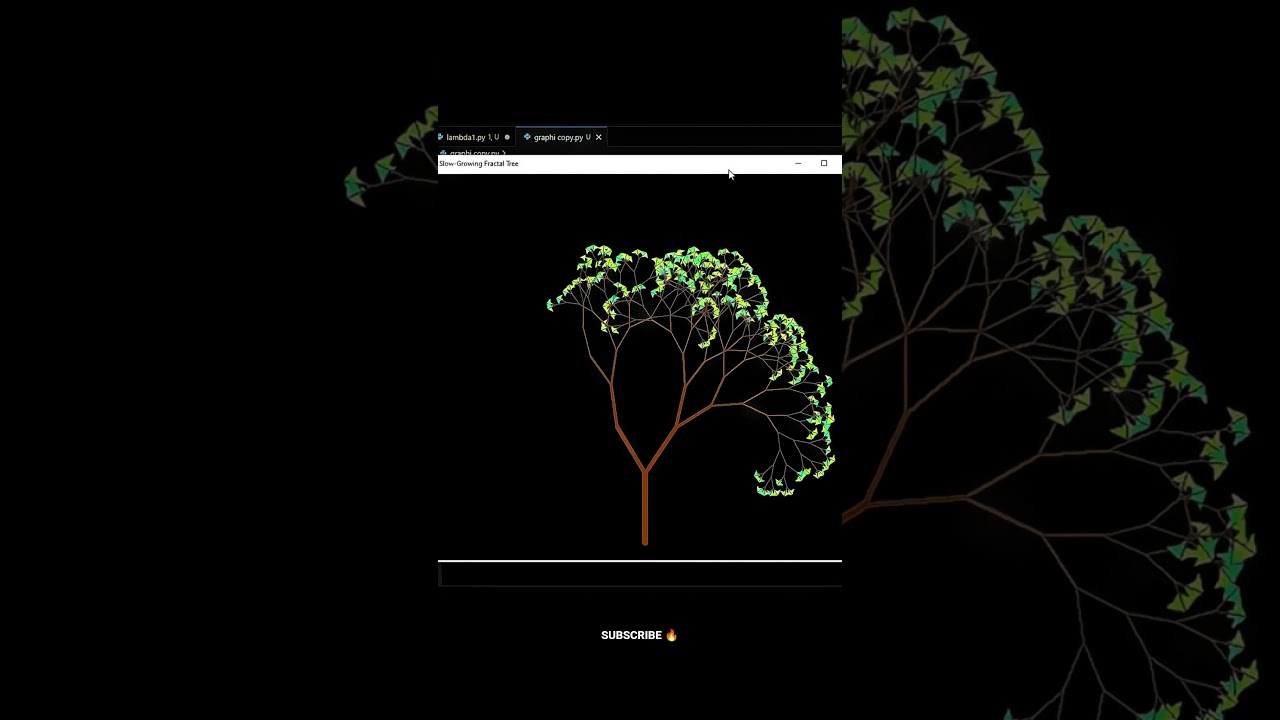 Watch This Python Code Turn into a Stunning Tree! 🤯🌱 #fyp #pythontutorial #python #webdevelopment