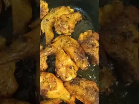 Spanish style pan fired chicken wings