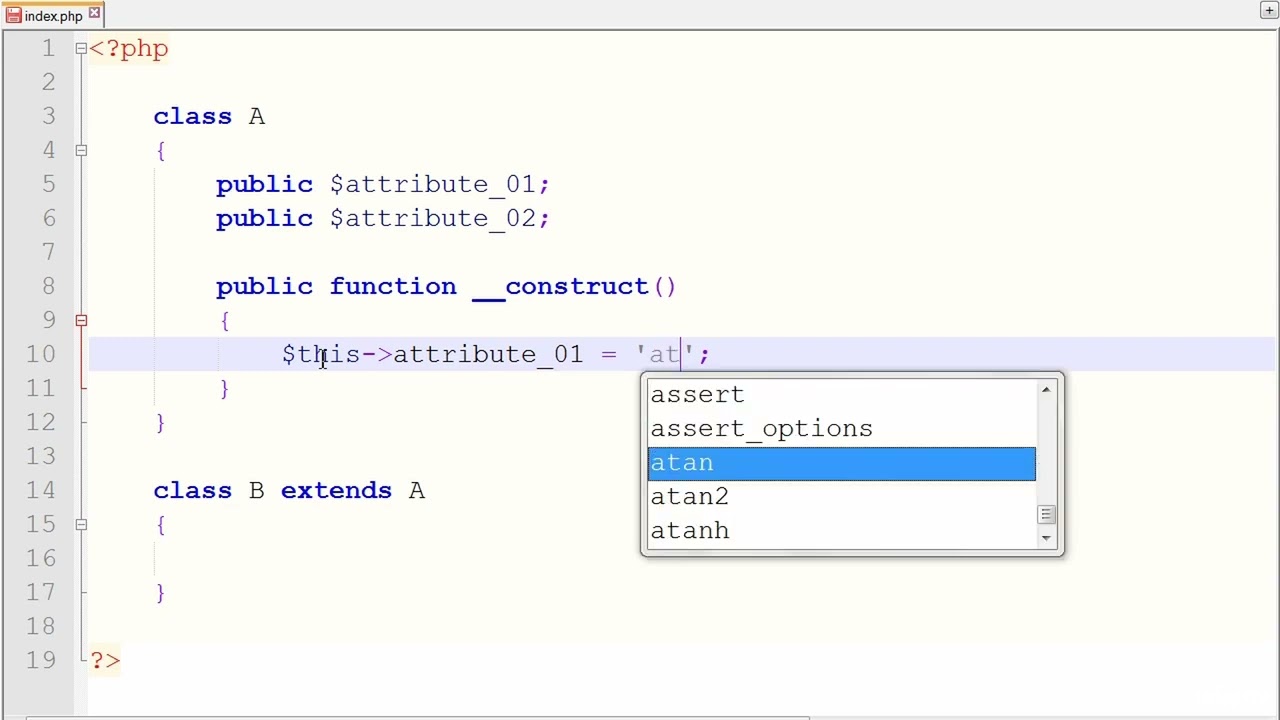 PHP OOP 368 Overriding Class Attributes Part 1