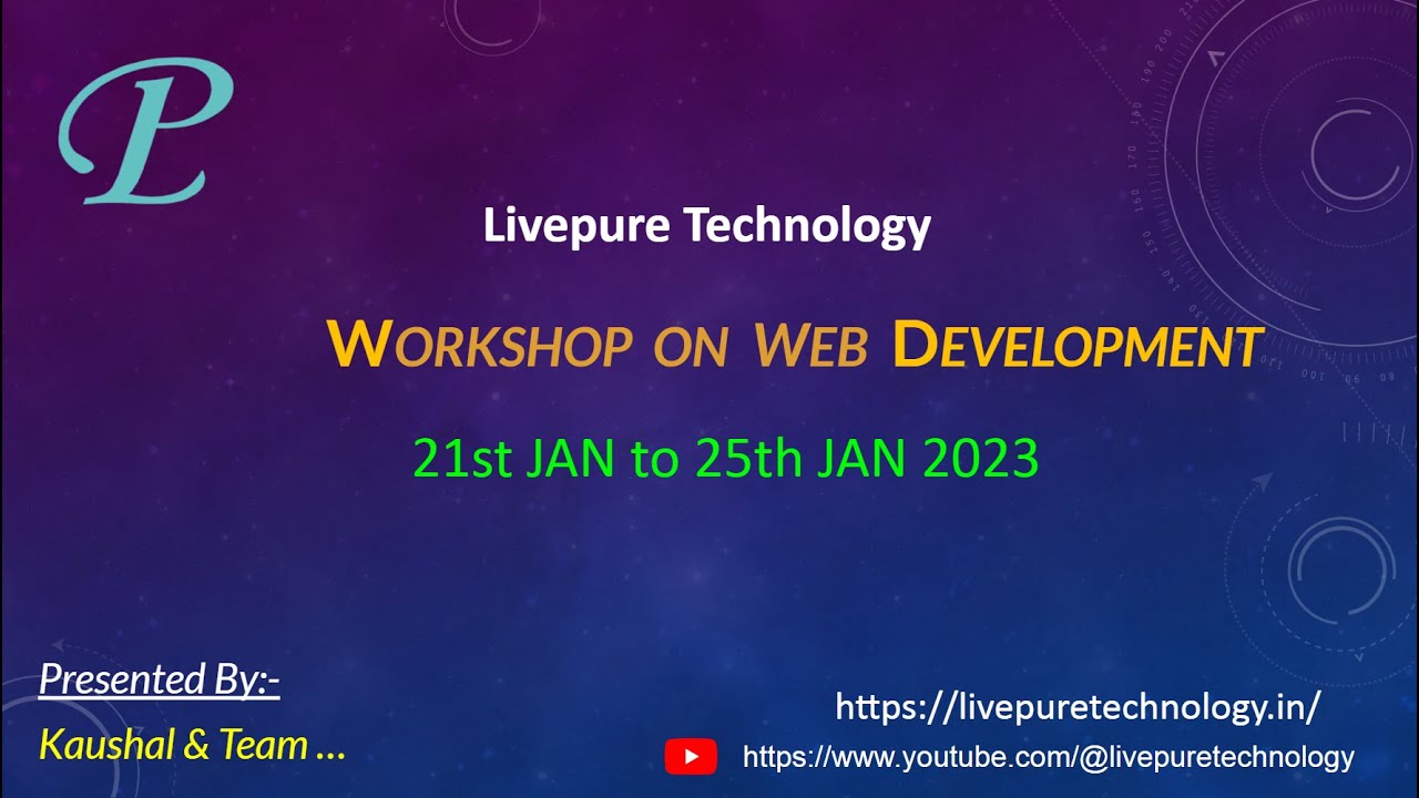 Day 1 HTML Workshop Live