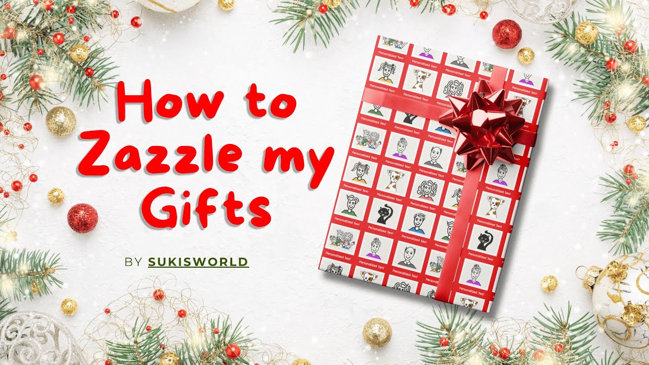 How To Zazzle My Gifts - Make Your Own Gift Wrapping Paper #fun #christmasgiftideas #giftwrapping