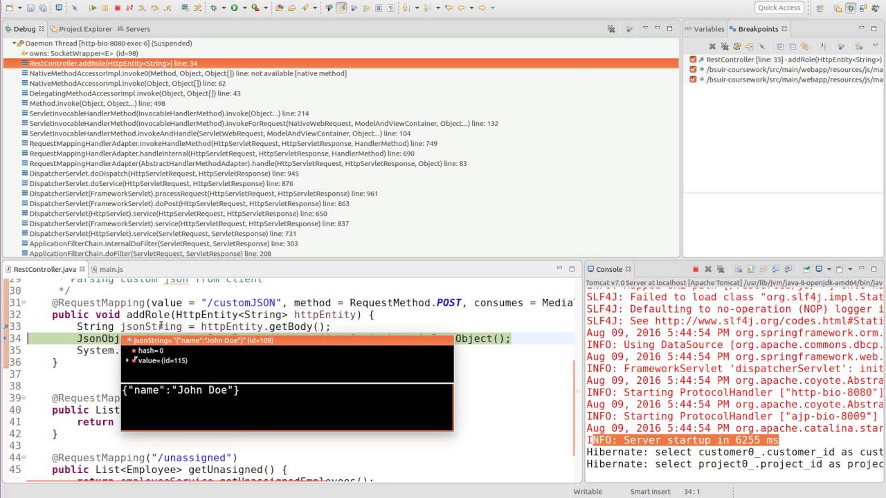 Eclipse JSDT JavaScript Debugger
